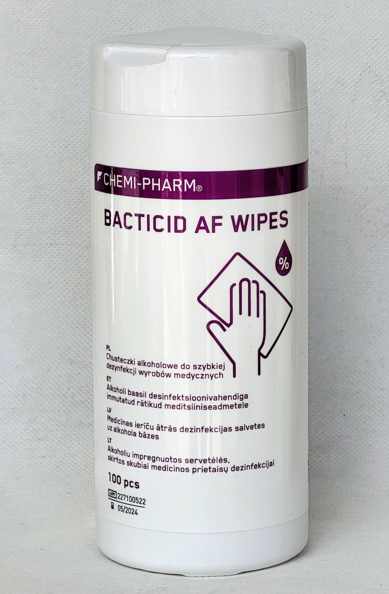 Chemi-Pharm CHEMISEPT WIPES MD 200szt TUBA Chusteczki do szybkiej ...