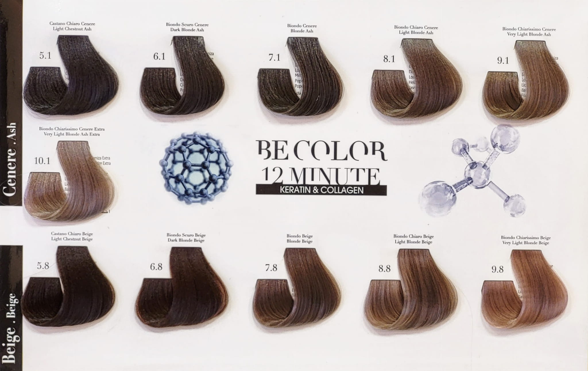 BE COLOR 12MIN 7.8 Blond beżowy farba do włosów bez amoniaku 100ml C L ...
